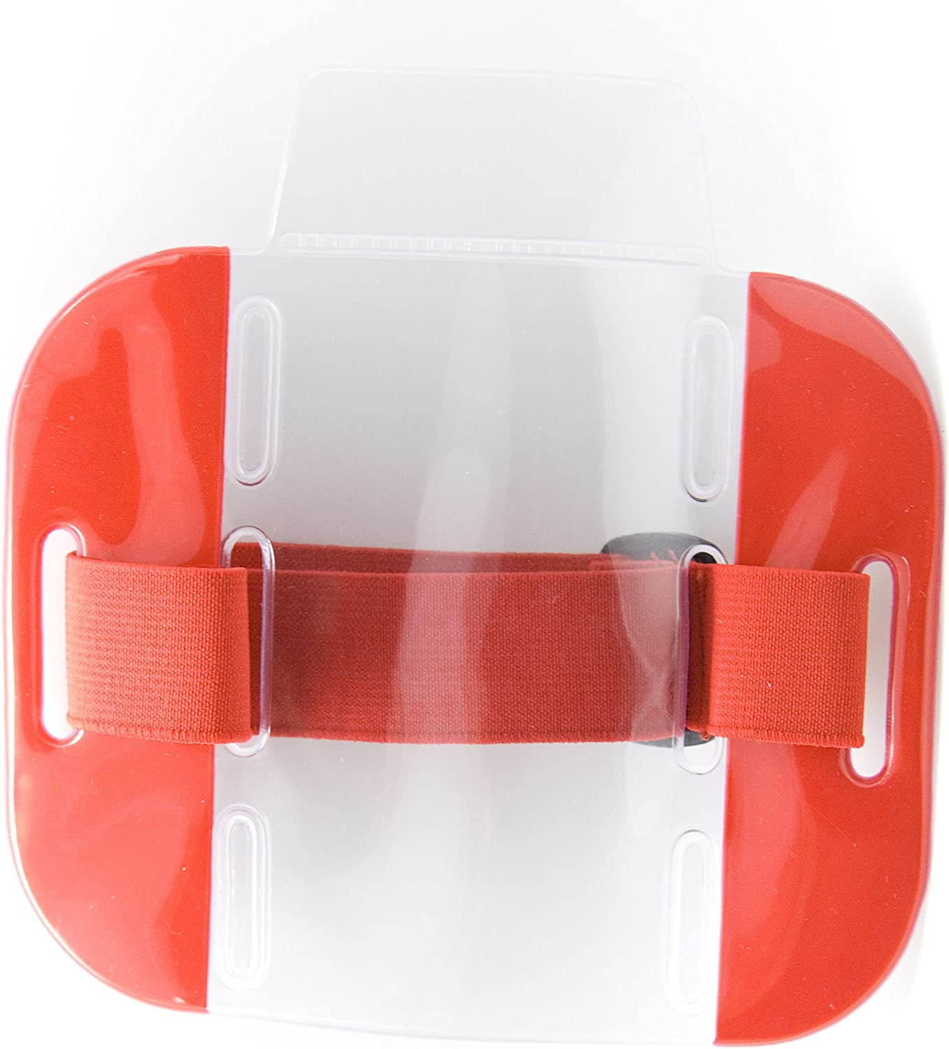 Reflective Red Armband ID Badge Holders with Adjustable Elastic Band by ...