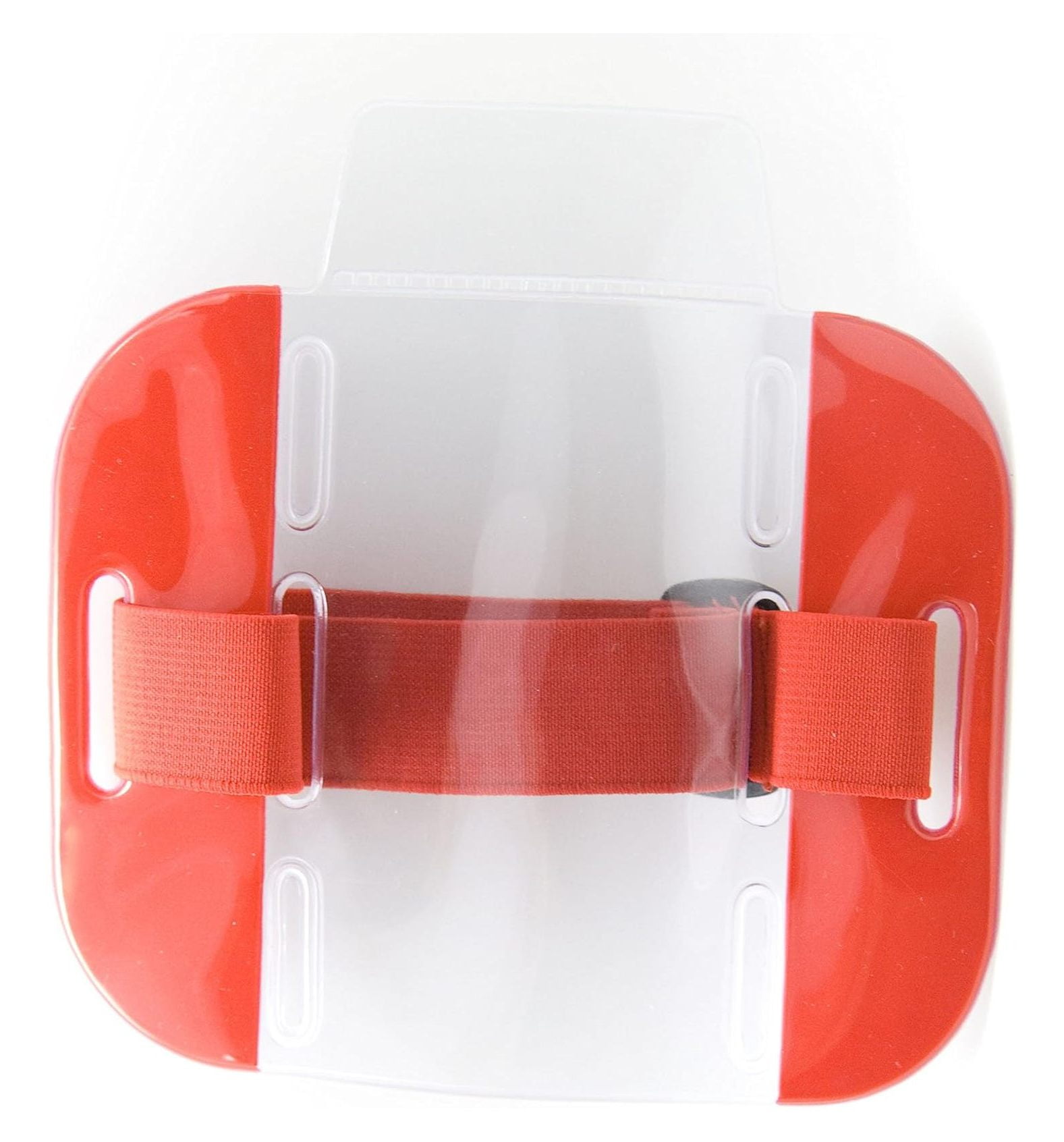 Reflective Red Armband ID Badge Holders with Adjustable Elastic Band by ...