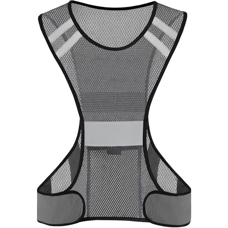 Reflective Running Vest, High Visibility Running Gear with Large Pocket ...