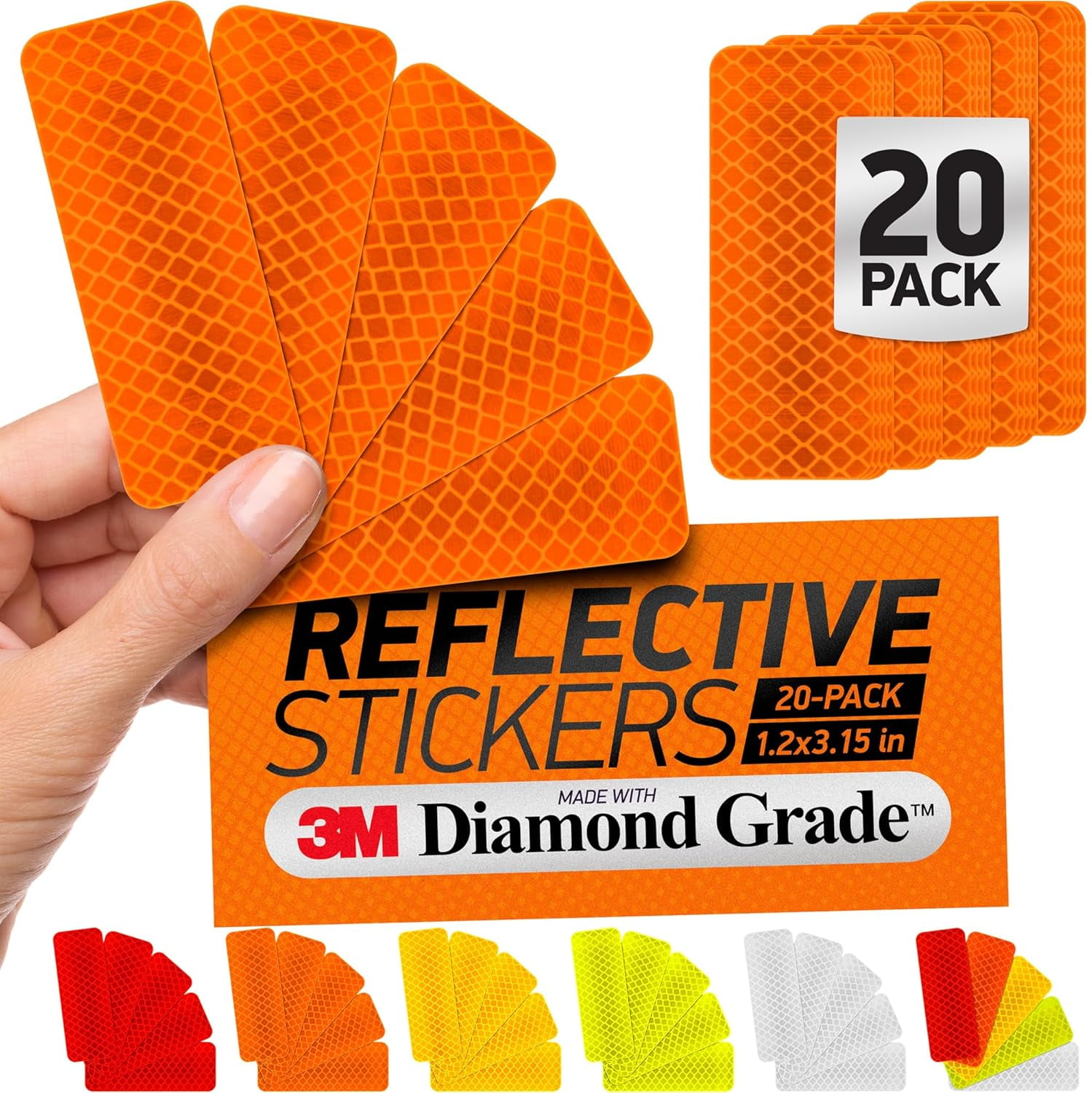 Reflective Safety Tape Stickers | Diamond Grade | Yellow-Green | Safety ...