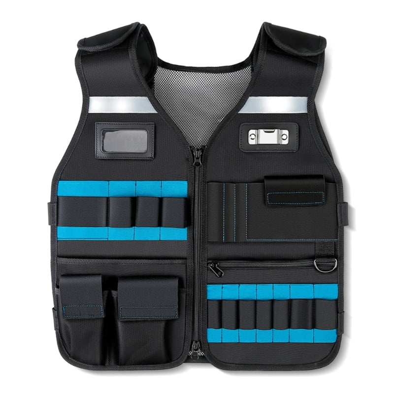 Reflective Safety Vest with Multiple Pockets, Breathable Mesh Fabric ...