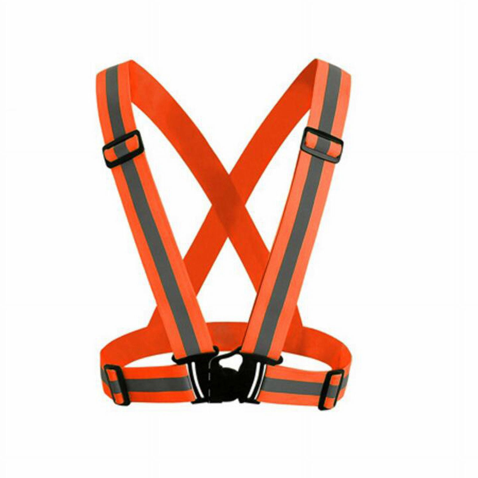 Reflective Safety Vests Lightweight Adjustable Elastic Vest Jacket Hi ...