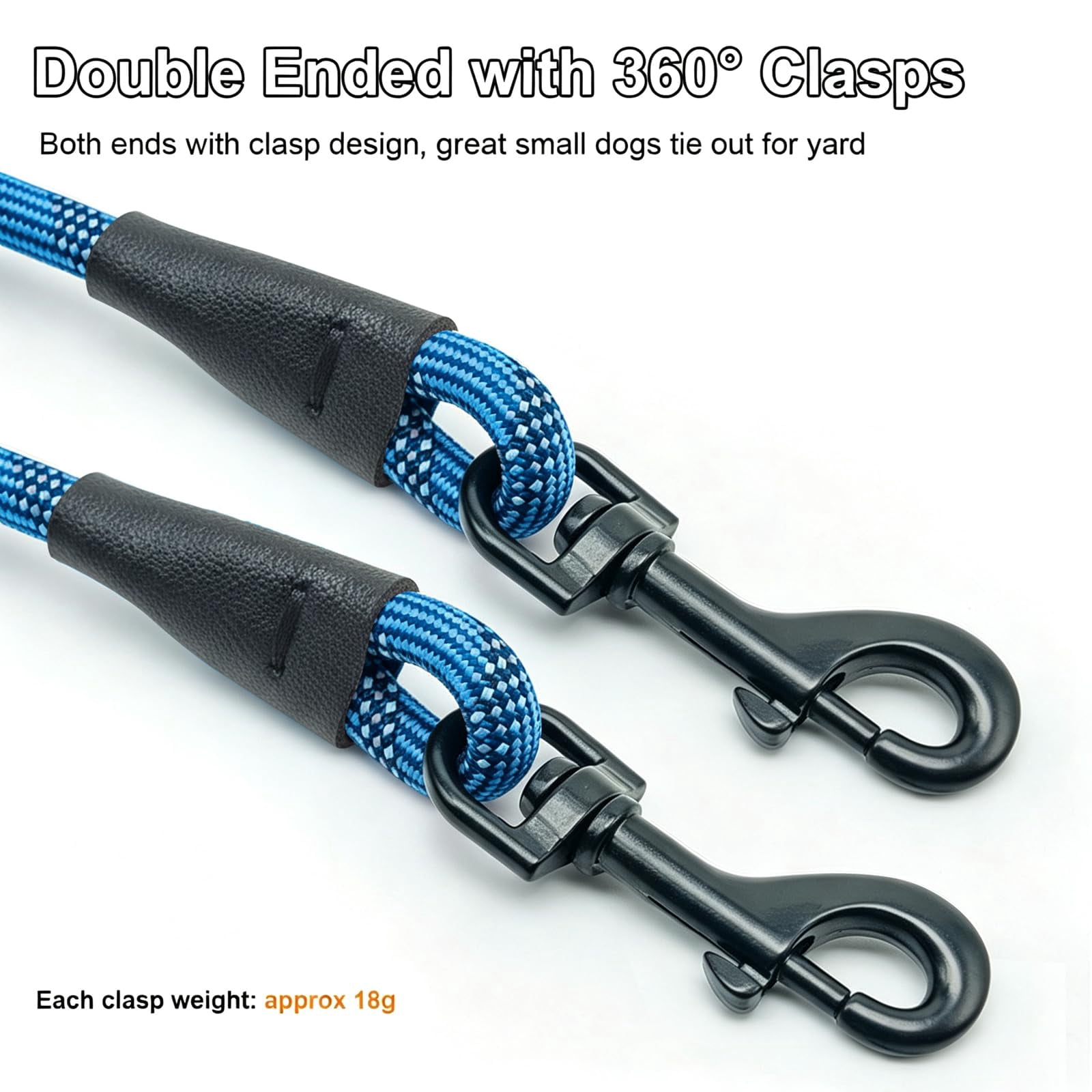 Reflective Small Tie Out for Dogs up to 35 Pounds, Tie Downs for Yard ...