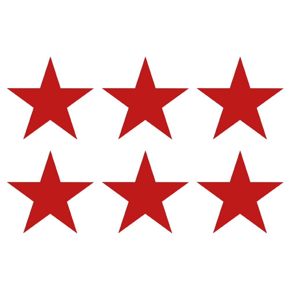 Reflective Sticker Safety Warning Five-pointed Star Car Outdoor' Bike ...