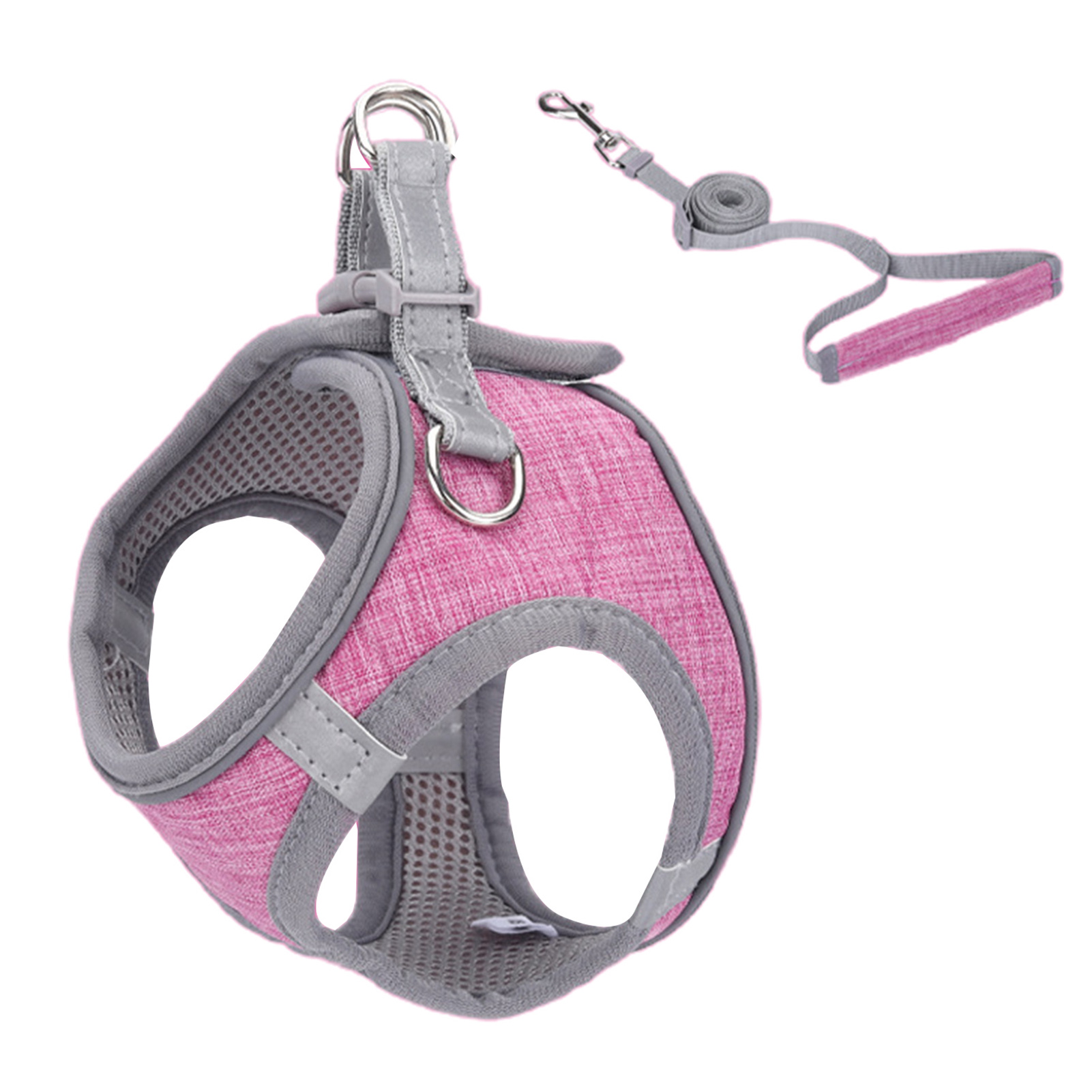 Reflective Strip Pet Vest Leash Set - Anti-Escape Chest Strap ...