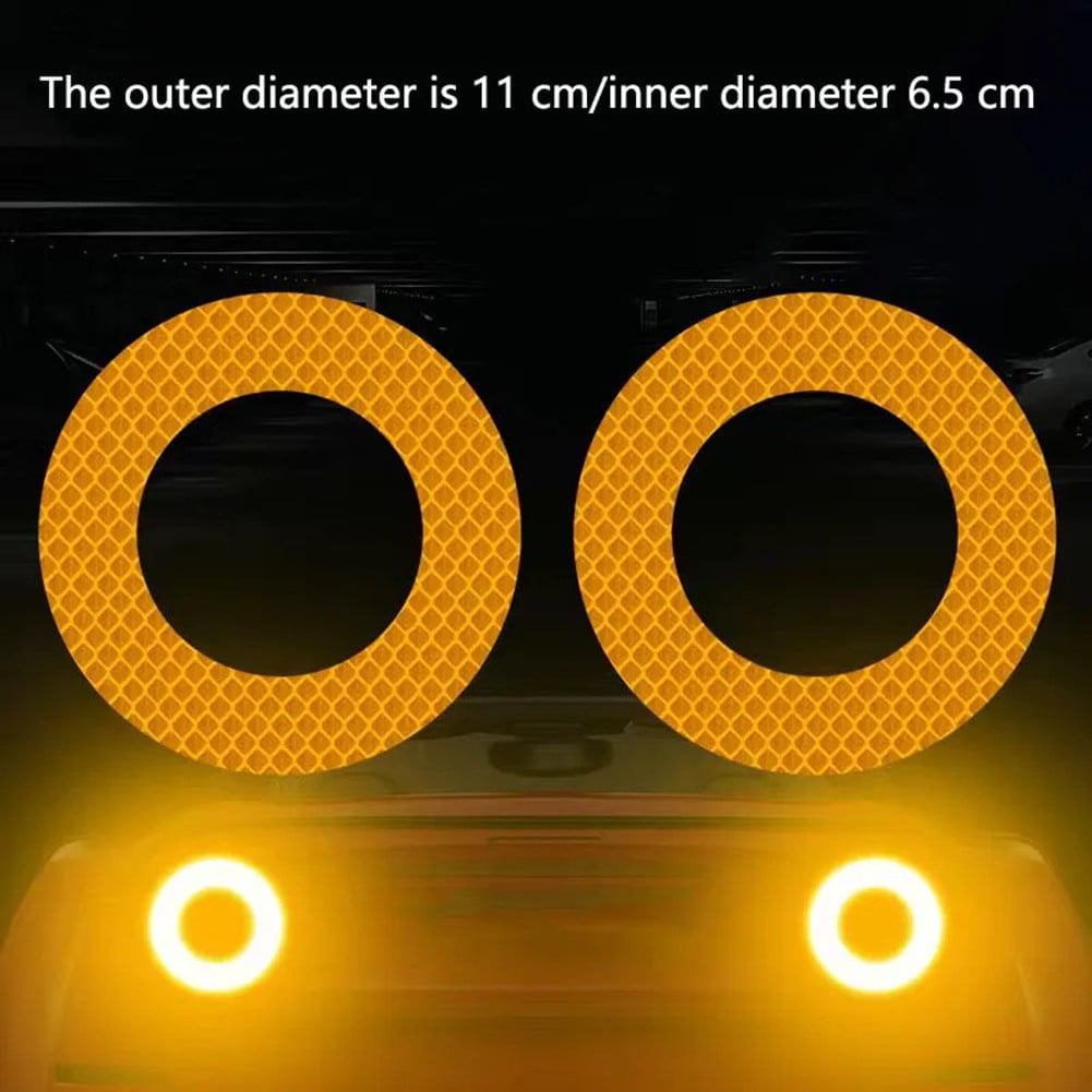 Reflective Strips Car Rear Bumper Sticker Reflective Strips Safety Blue ...