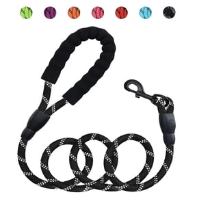 Gorilla Grip, Dog Leash, 5 1/3 ft Pink, Heavy Duty Reflective Rope ...