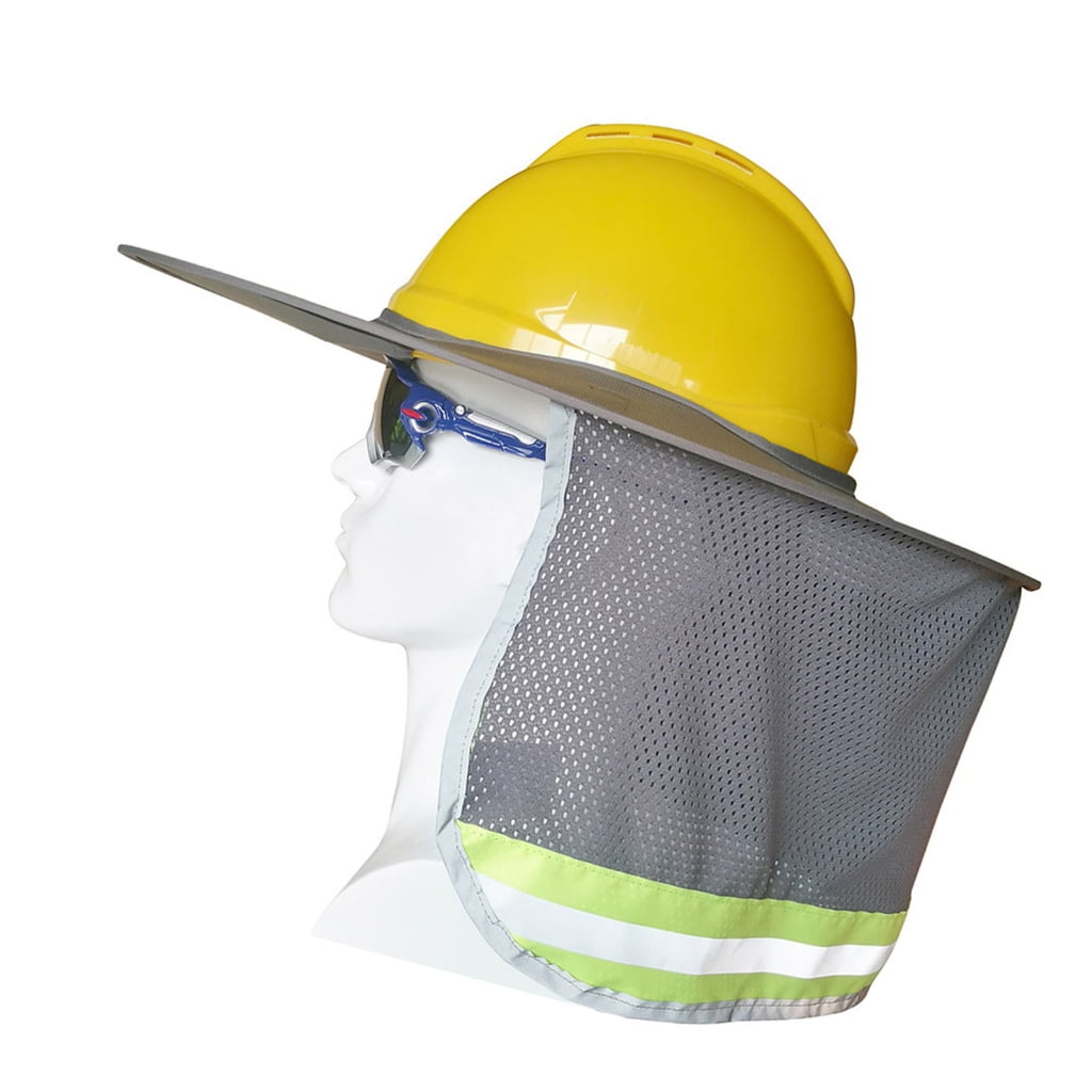 Reflective Sun Protection Headgear Fluorescent Colors For Construction ...