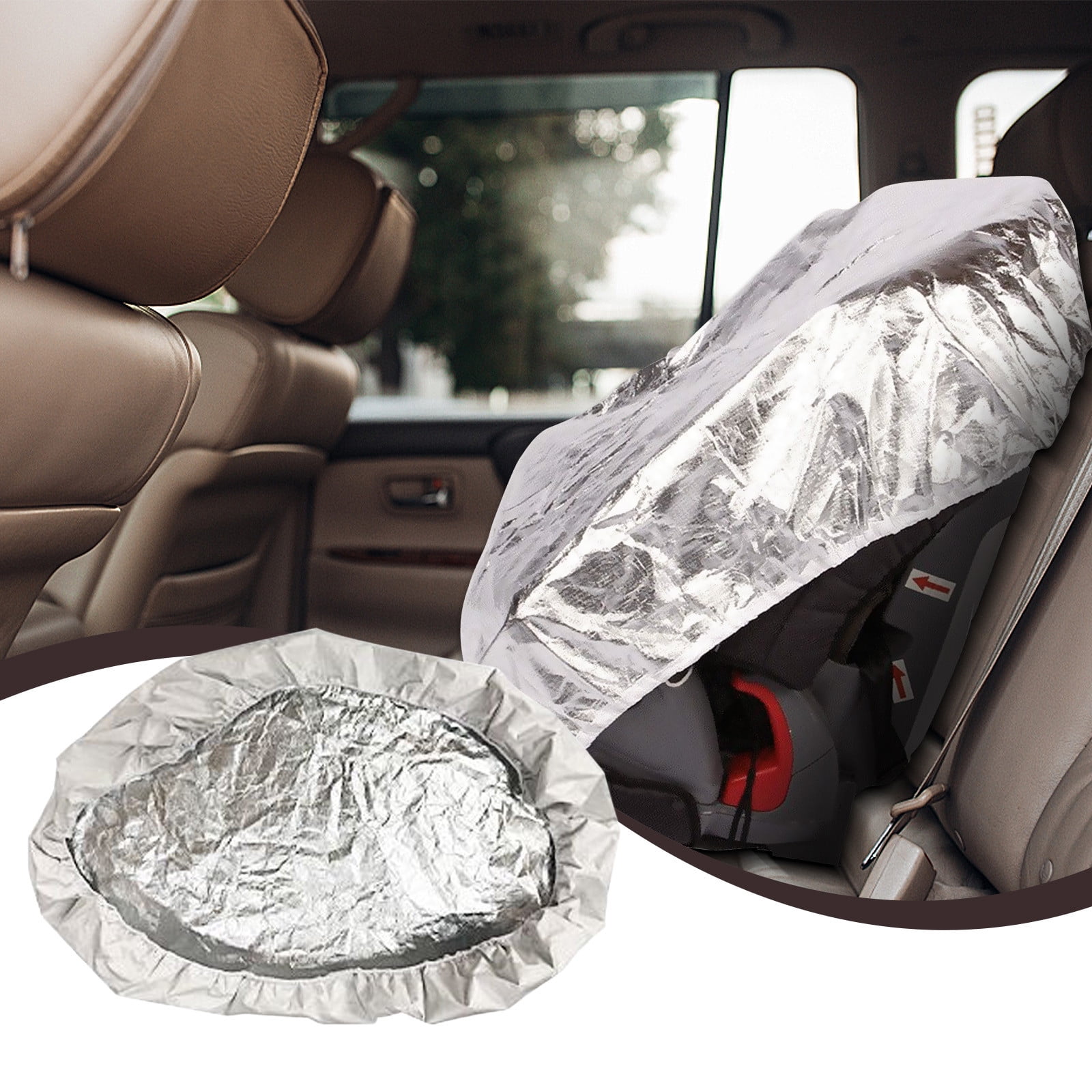 Reflective Sun Shade Cover for Car Seat Baby Cooling Sun Protection ...