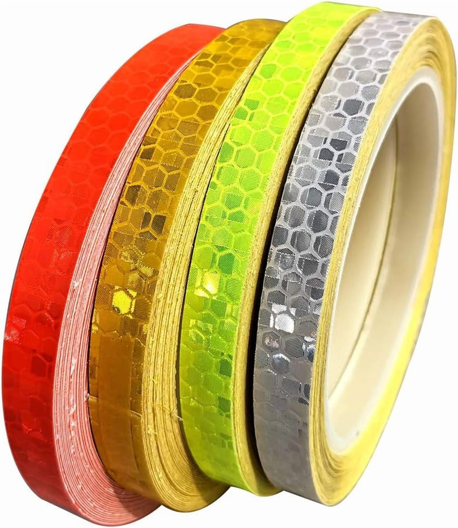 Reflective Tape, 4pcs 10mm × 8m Reflective Tape Waterproof Tape, Safety ...
