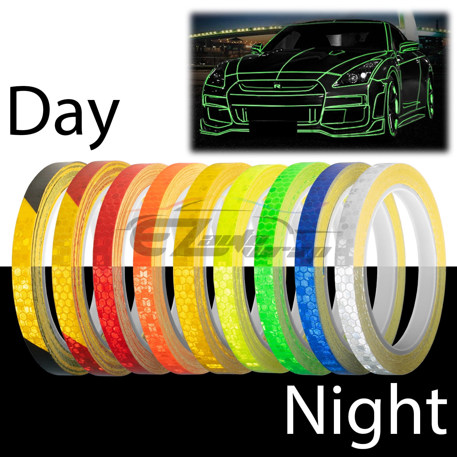 Reflective Tape Safety Self Adhesive Striping Sticker Decal 26FT / Roll ...