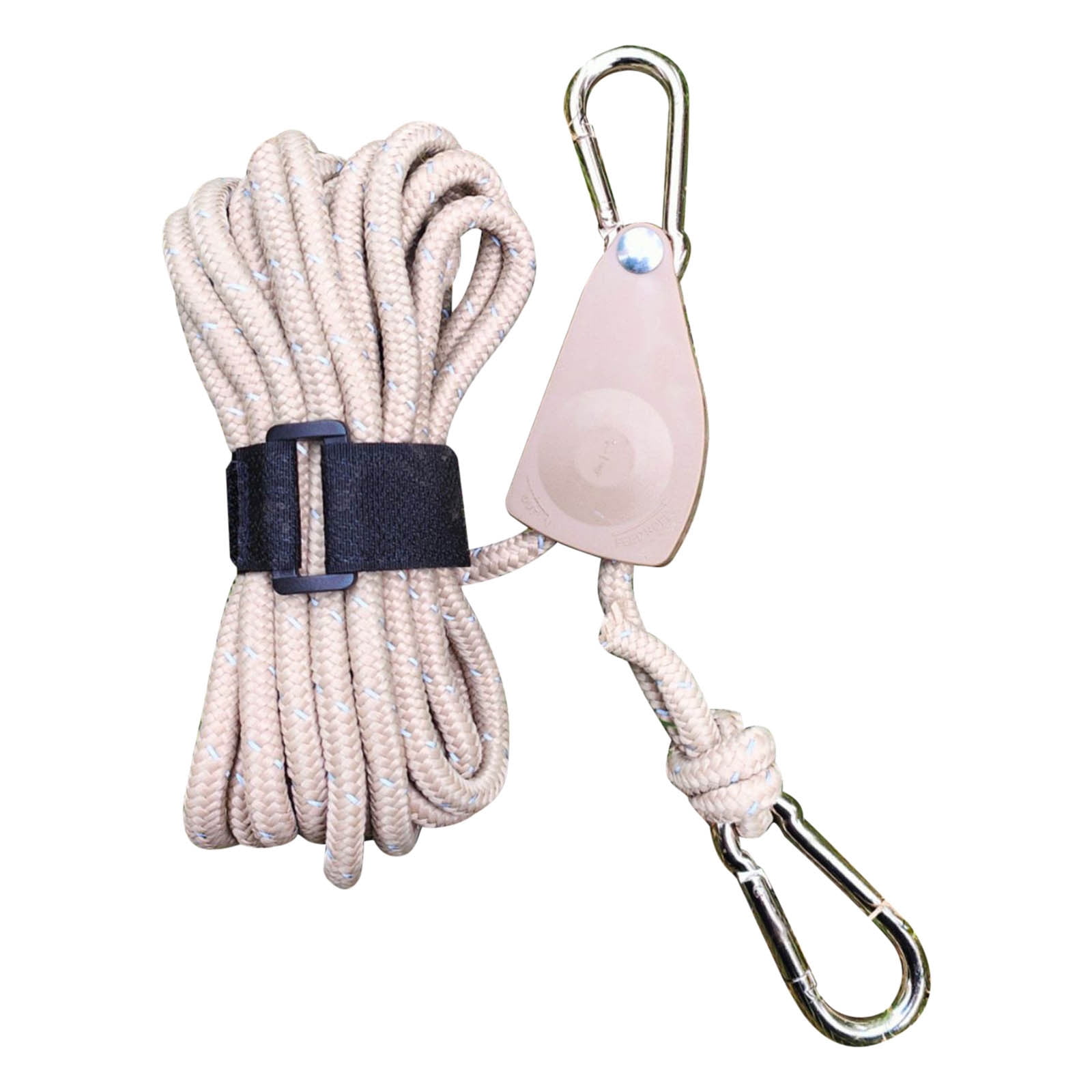 Gspmoly 6mm X 5m Reflective Tent Guyline Rope with Metal Pulley ...