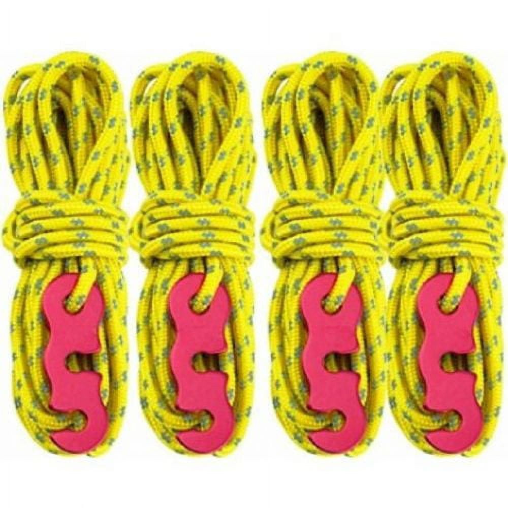 Reflective Tent Rope 4 m Nylon Rope with Lightweight Aluminum Tension ...