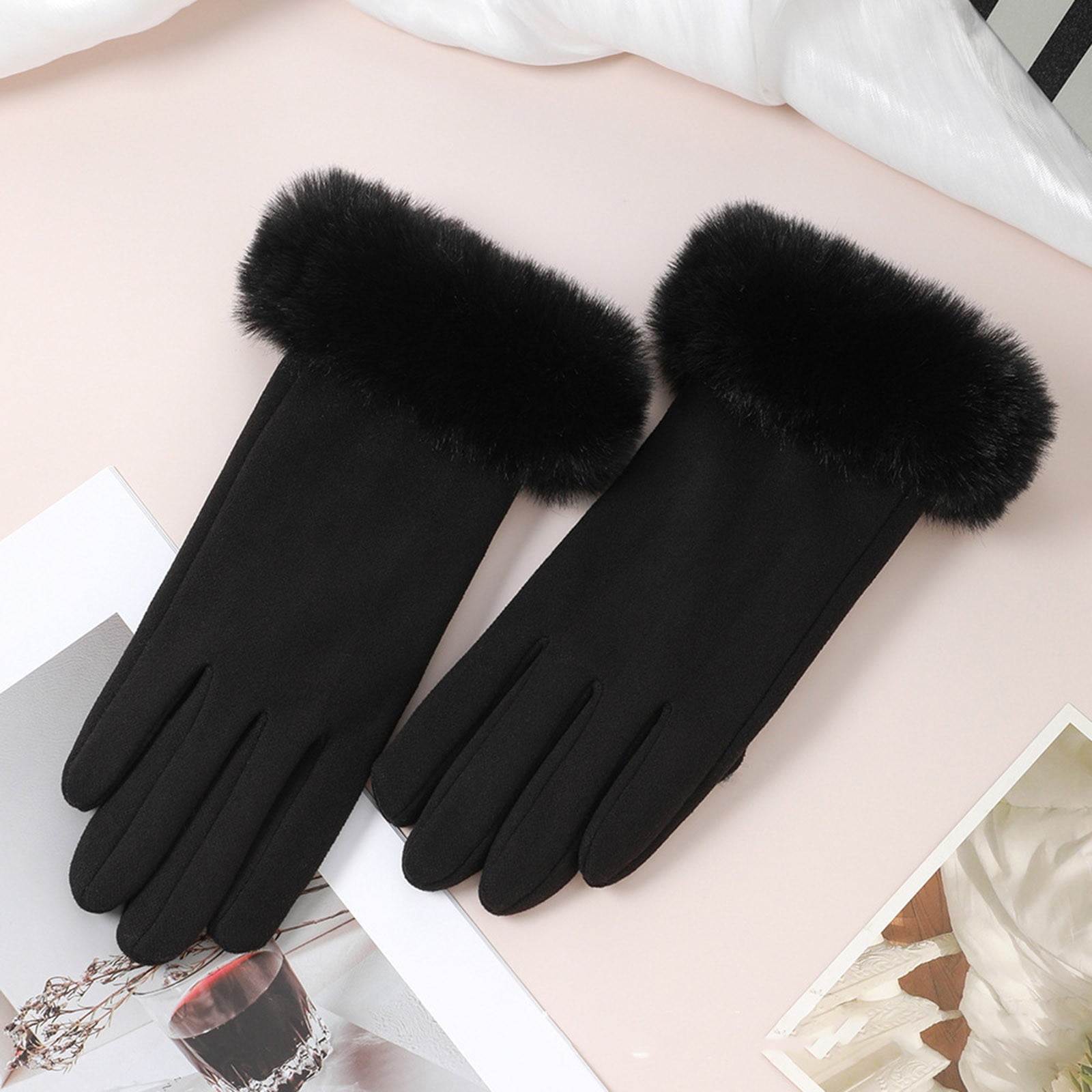 Reflective Touchscreen Winter Gloves for Men and Women, Thick Windproof ...