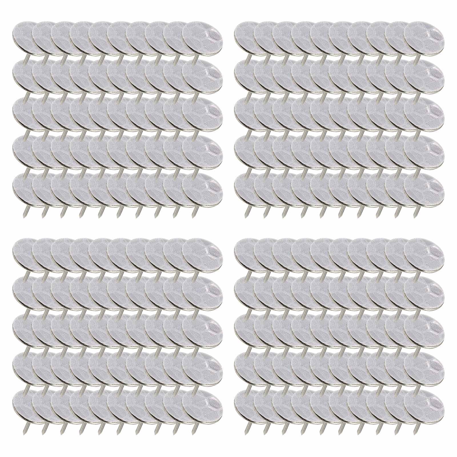 Reflective Trail Markers Green 100 Count | Flat Head Honeycomb Round ...
