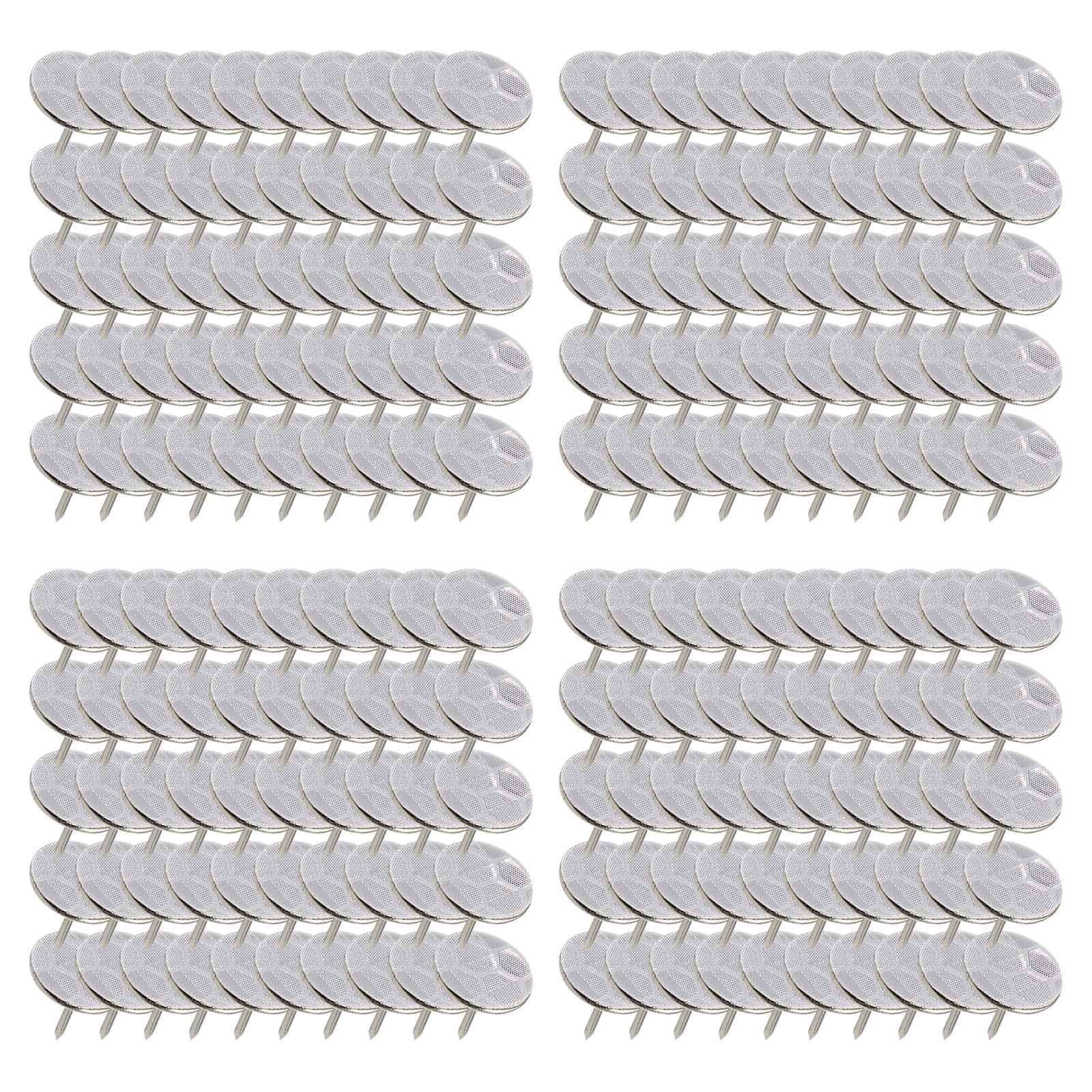 Reflective Trail Marking Tacks 100 Pack – Honeycomb Flat Head Nails for ...