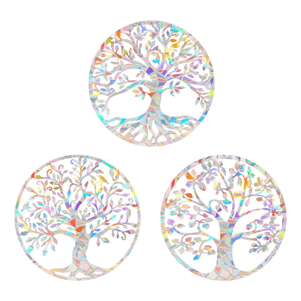 Reflective Tree Window Stickers Vibrant Home Decoration for Windows ...