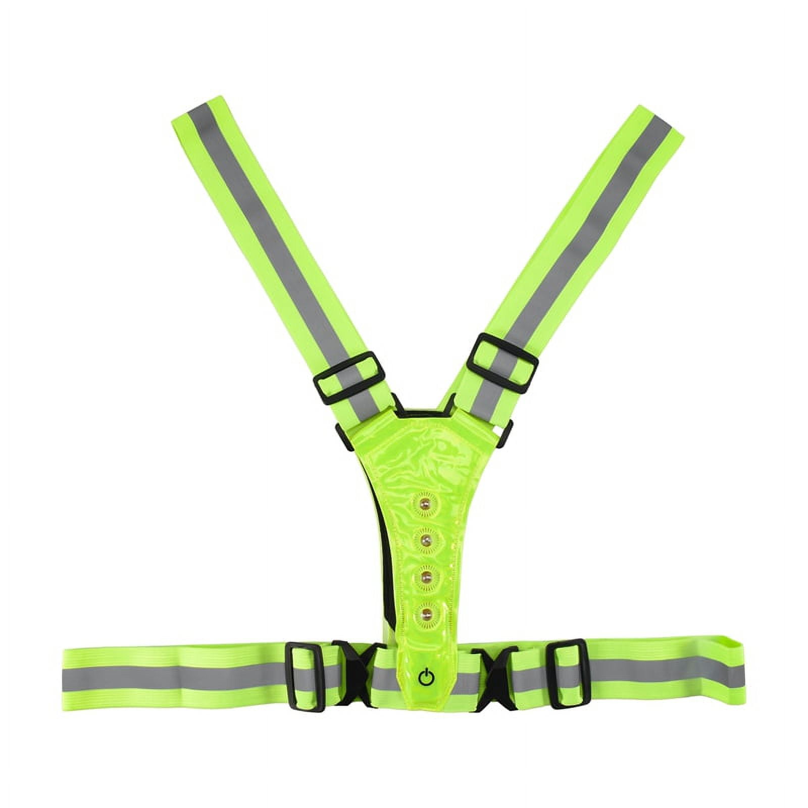 Reflective Vest,Adjustable,High Visibility Vest,Safety Vest with 8 LED ...
