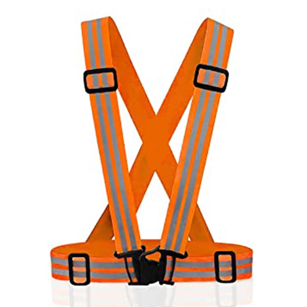Reflective Vest Gear Unisex Warning Vests Adjustable Laser Safety Band ...