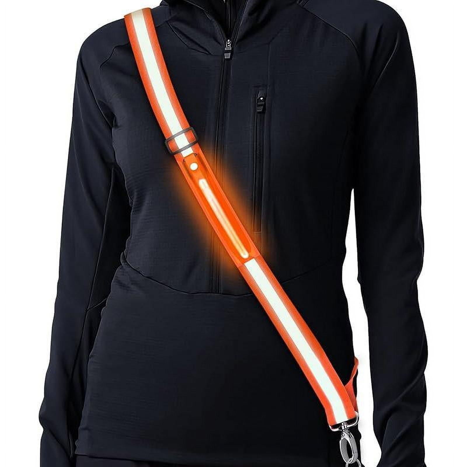 Reflective Walking Gear, Rechargeable Led Reflective Sash, Adjustable ...
