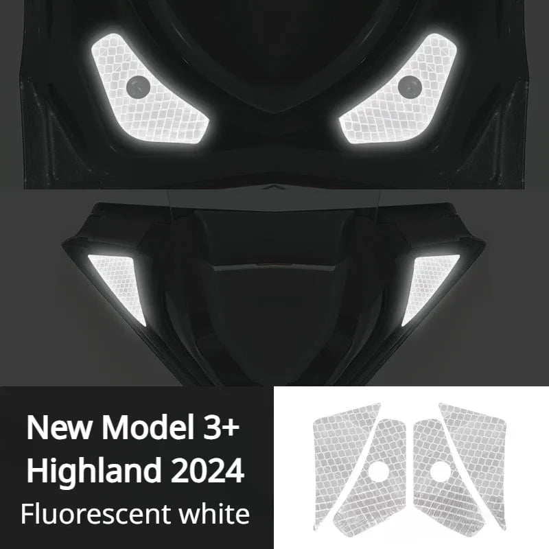 Reflective Warning Stickers for Tesla Model 3/Y/3+ Car Door Stickers ...