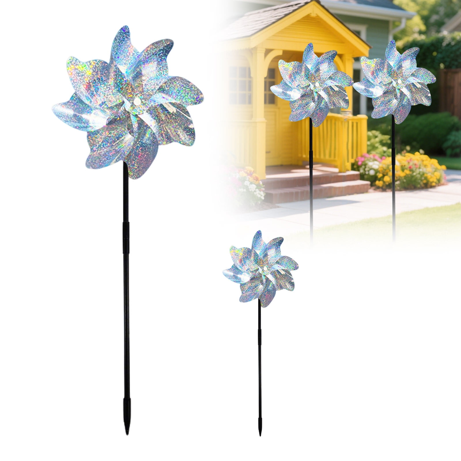Reflective Windmill Bird- Yard for Courtyards and Gardens Material with ...