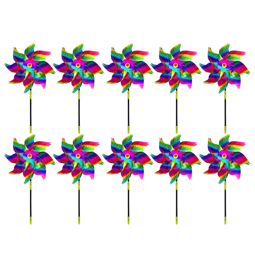 Reflective Windmill Under $20 WLIZJ 10 Pack Reflective Pinwheels ...