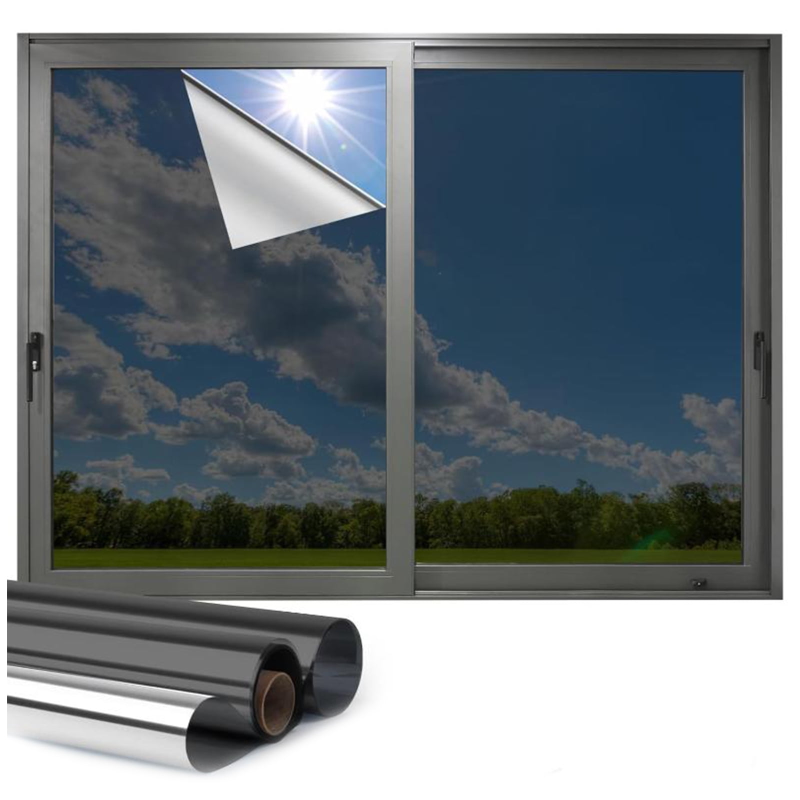 Reflective Window Film See Out Not in, Daytime Window Tint for Home ...
