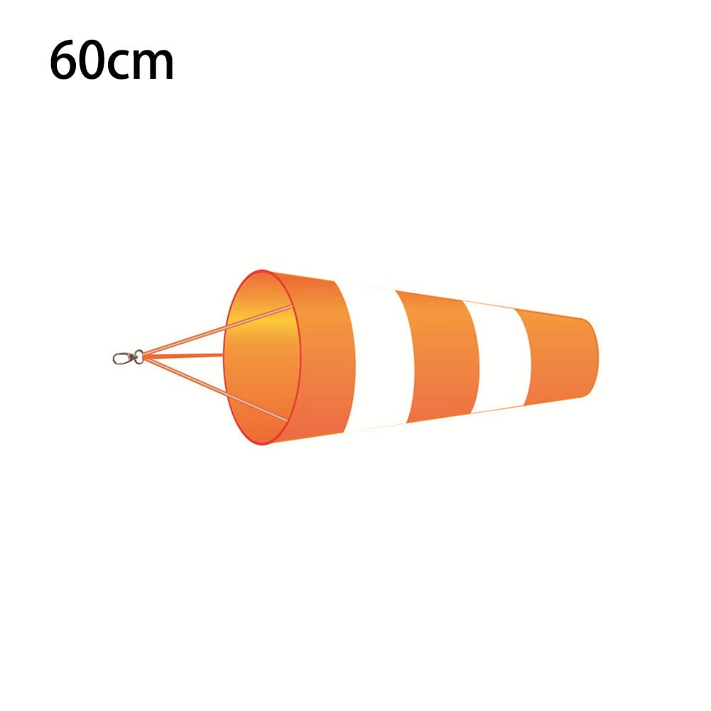 Reflective Windsock, Orange+White Airport Windsock for Wind Direction ...