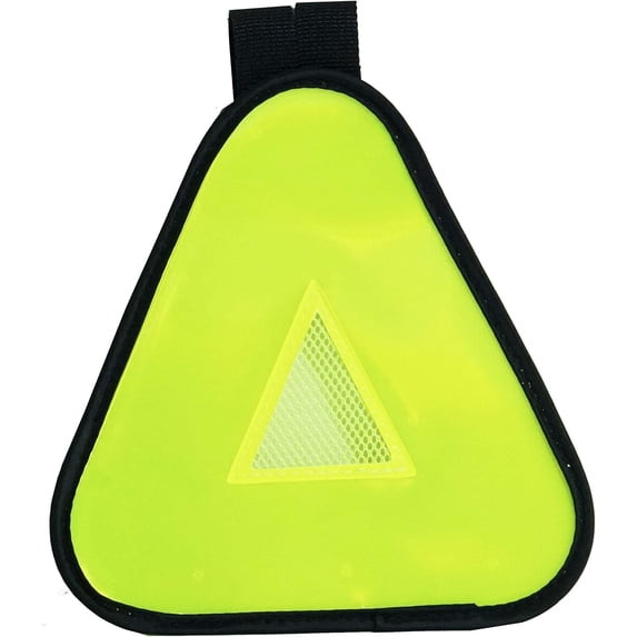 Reflective Yield Symbol with Velcro Strap - High Visibility for Safety ...