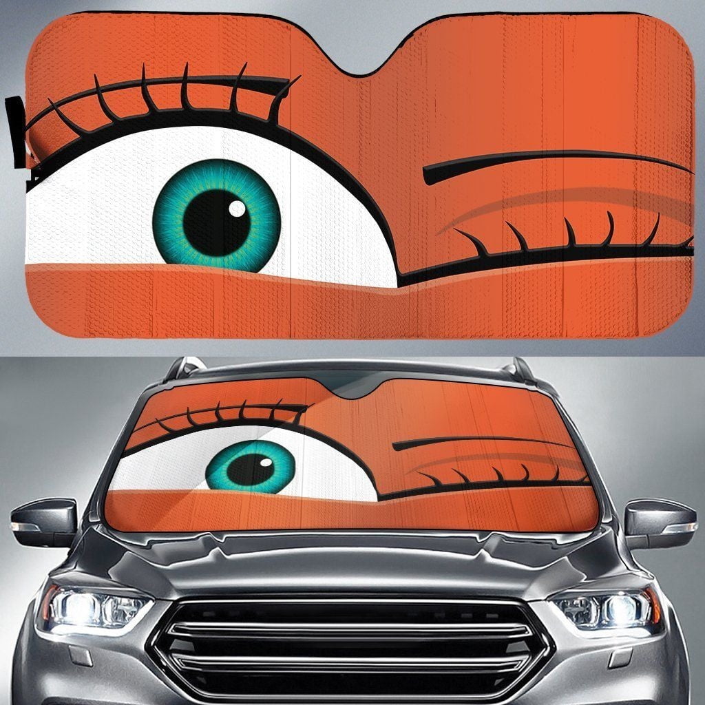 Reflector Anti UV Protector Eyes Cartoon Car Sunshade Front Windshield ...