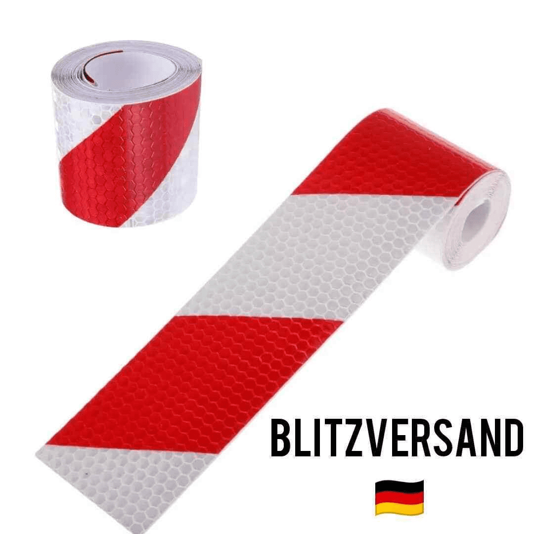 Reflector film, reflective tape, self-adhesive warning sticker, red ...