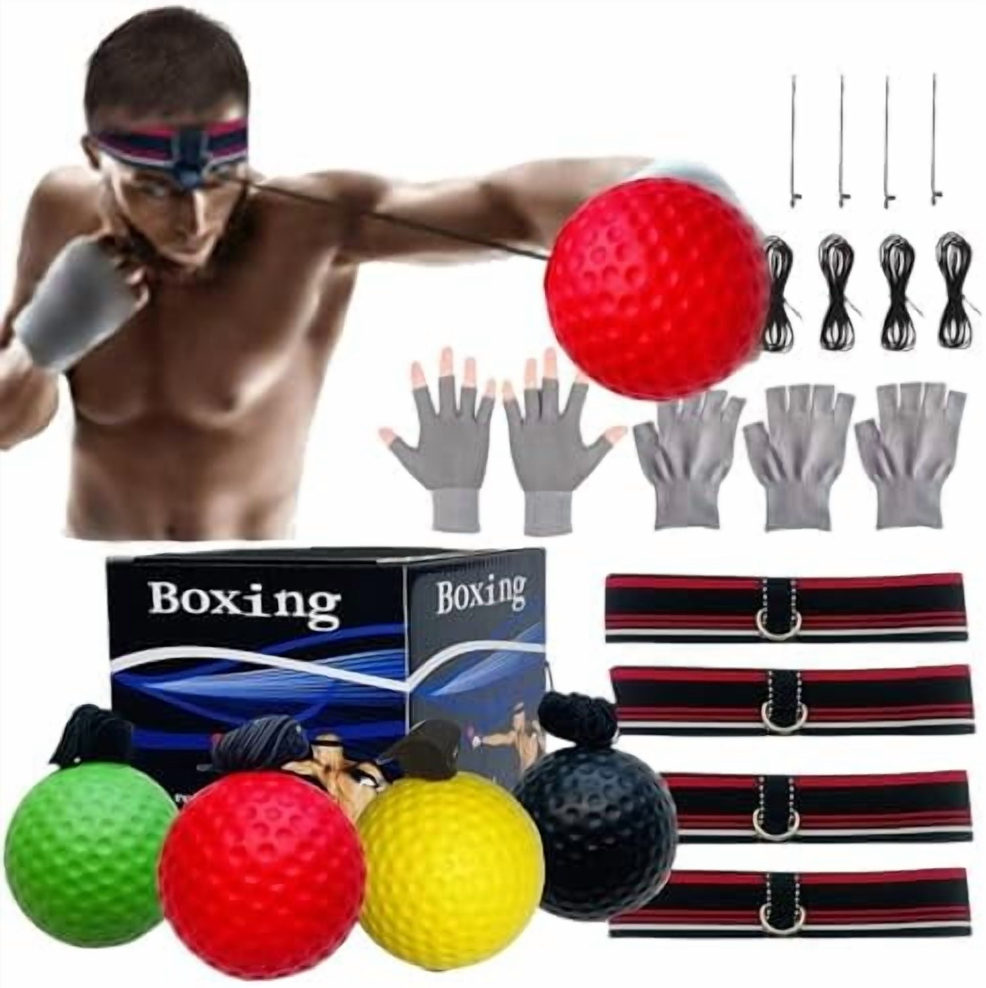 Reflex Balls Boxing Headband Set for MMA Boxing Kickboxing Training ...