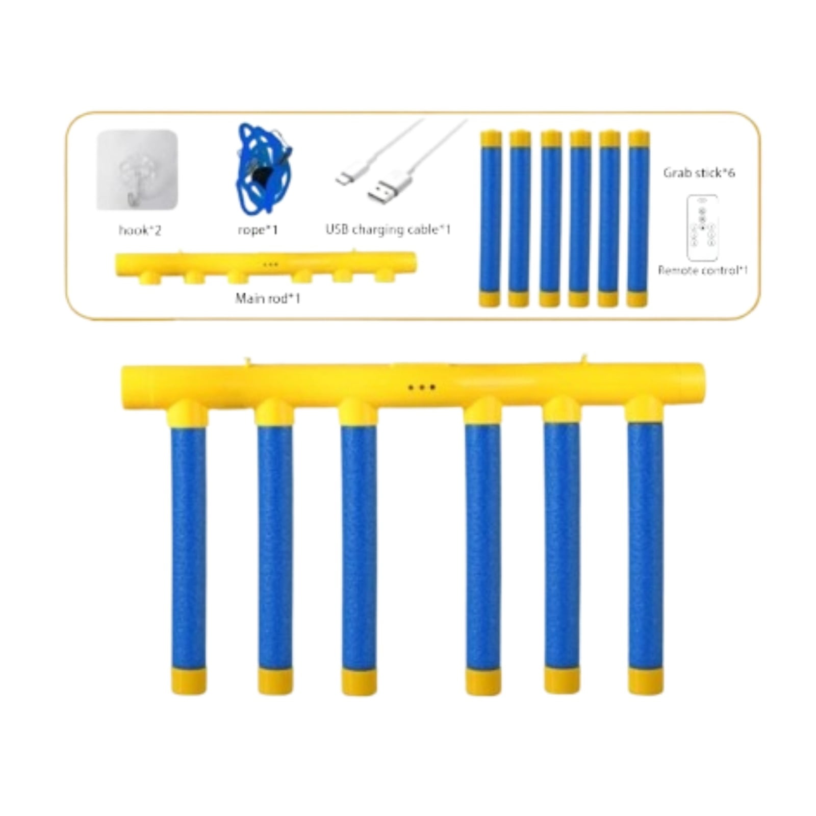 Reflective Drop Stick Challenge Game 15.15x8.46in Compact Grab Stick ...