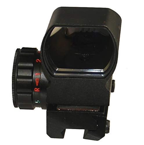 Reflex Dot Sight, Red and Green Illumination and 4 Reticles, Sun Shad ...