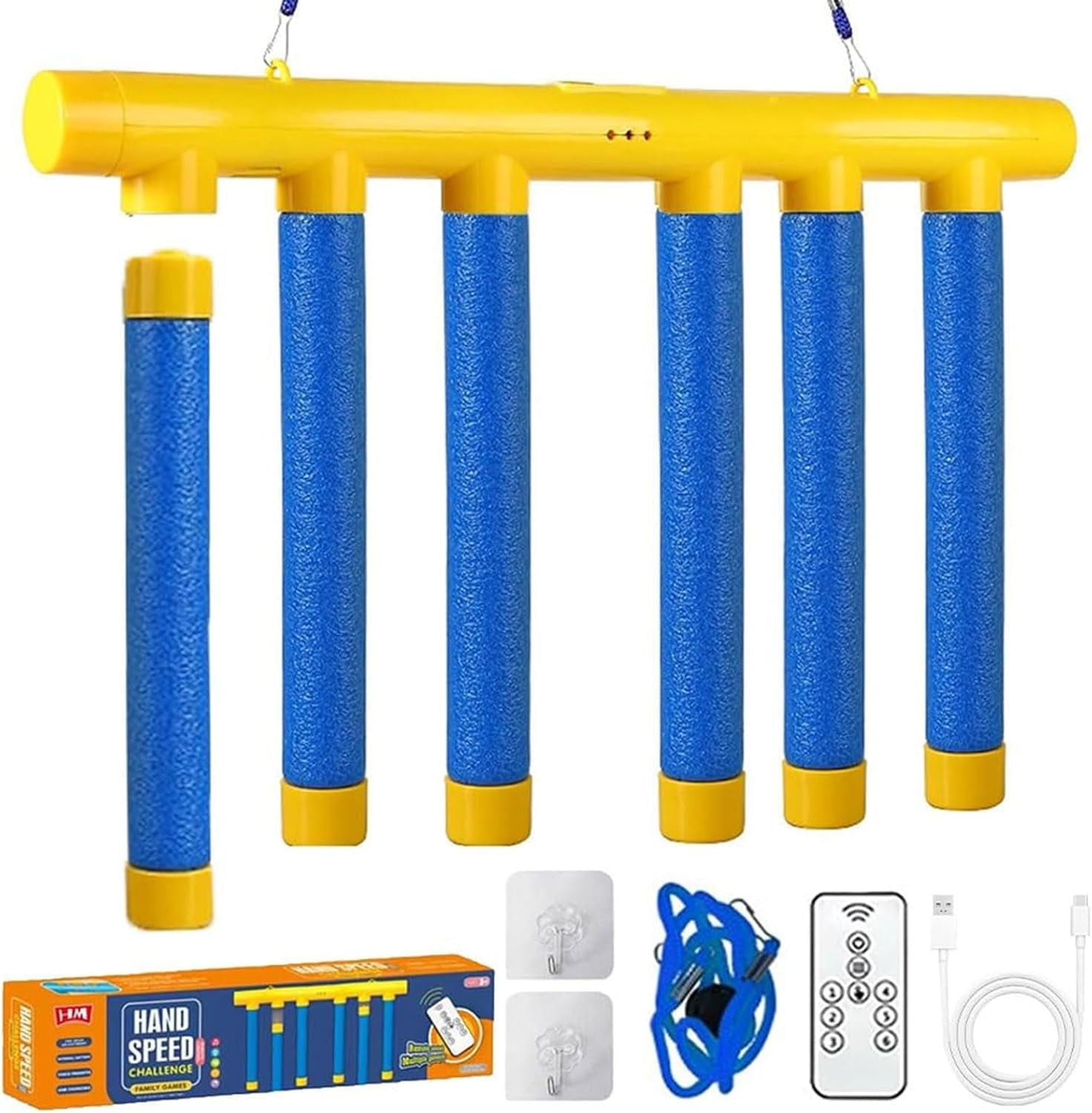 Reflex Game Falling Sticks, 3 Adjustable Speed Stick Hand Eye Coordination Reaction Time ...