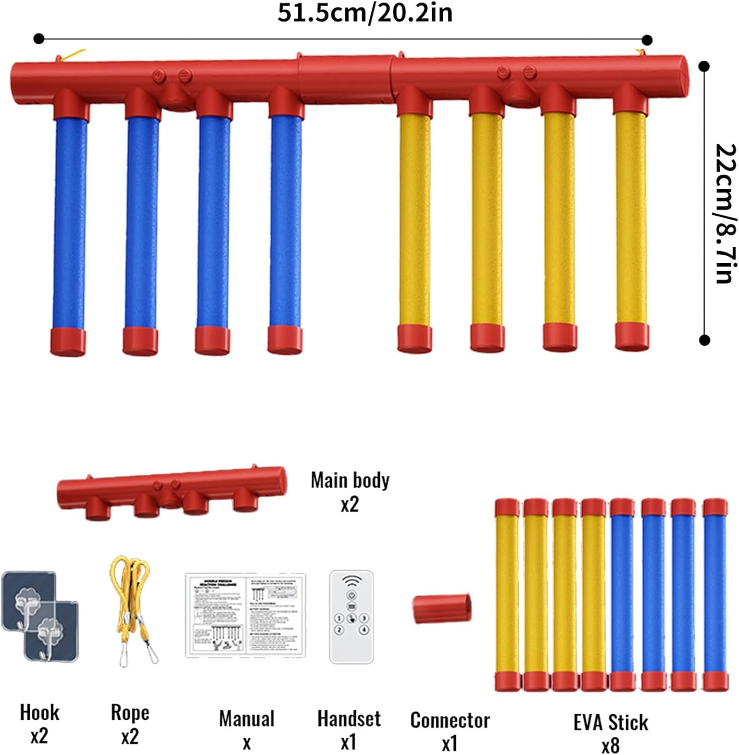 Reflex Game,Reflex Drop Sticks Challenge Game with Remote, Hand Eye ...