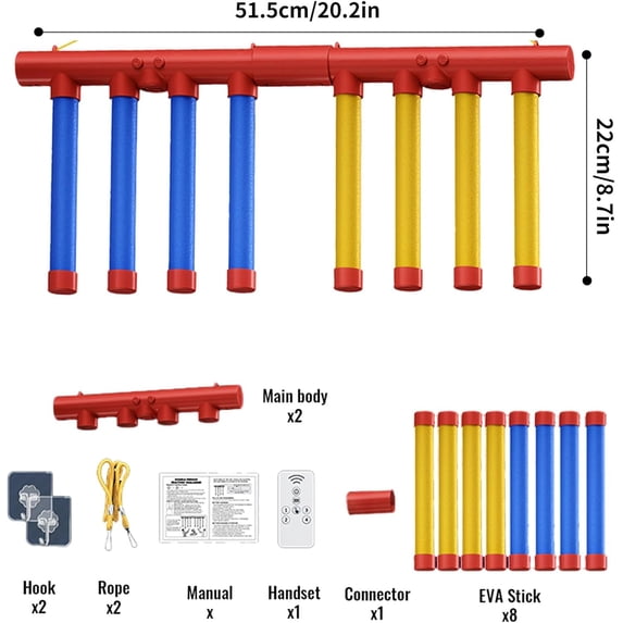 Reflex Game,Reflex Drop Sticks Challenge Game with Remote, Hand Eye ...