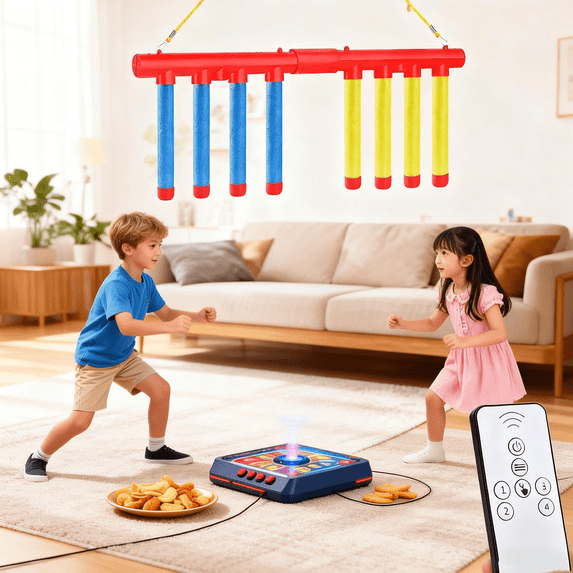 Reflex Game – Reflex Drop Sticks Challenge Game with Remote, Reflective ...