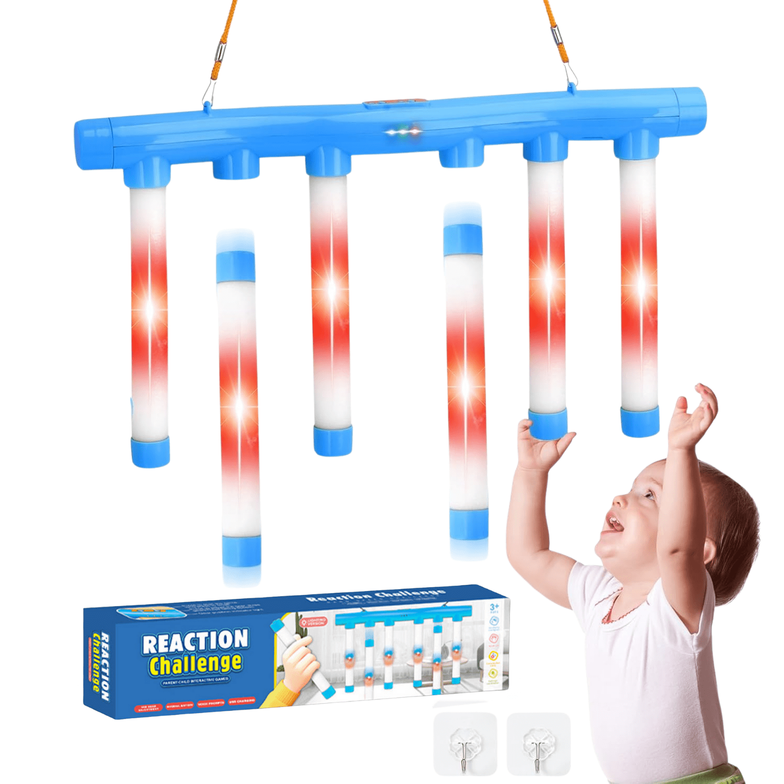 Reflex Stick Game, Reflex Light-Up Sticks Reaction Training Hand Speed ...