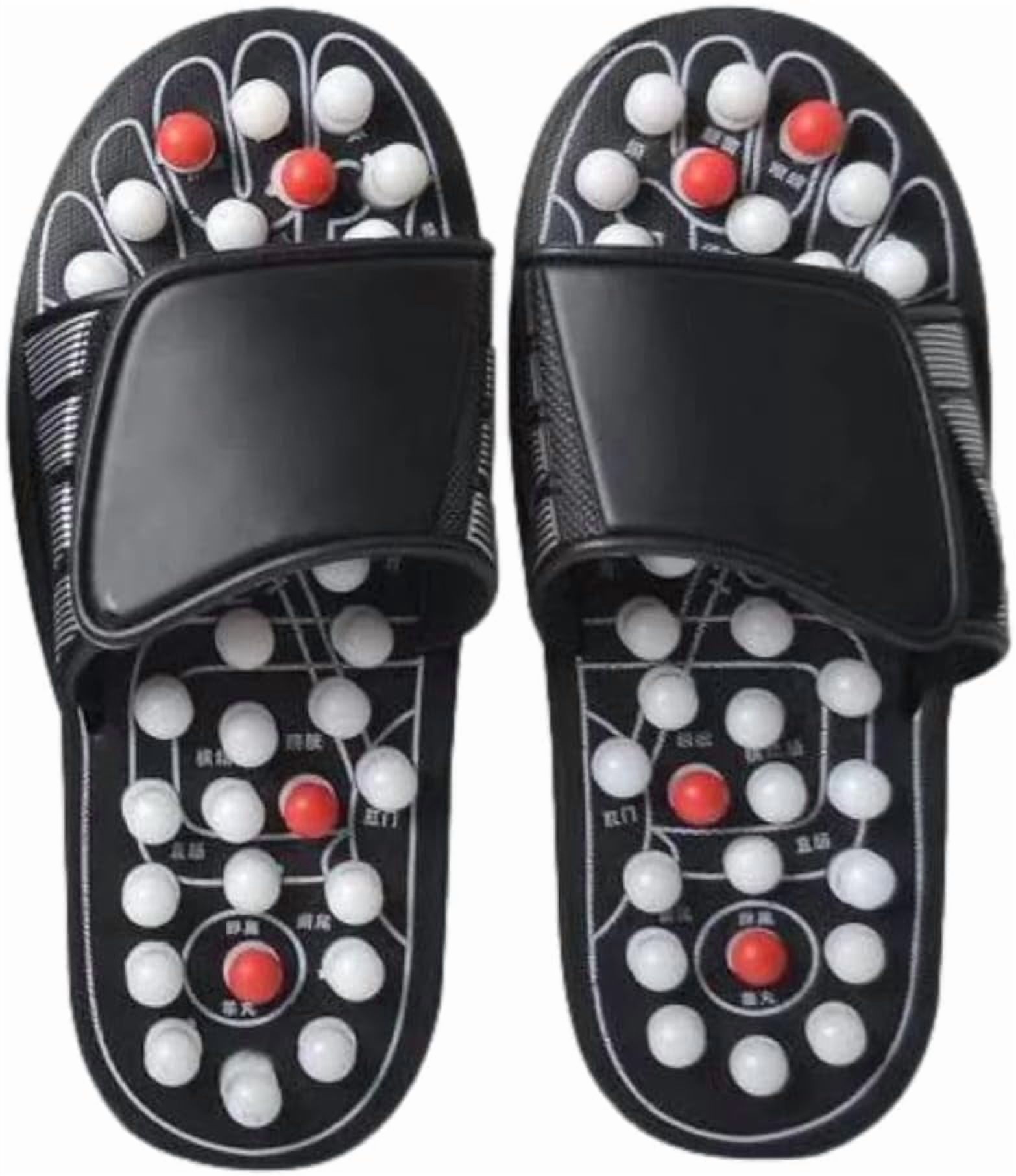 Reflexology Foot Pressure Point Massage Tools Mat Massage Slippers ...