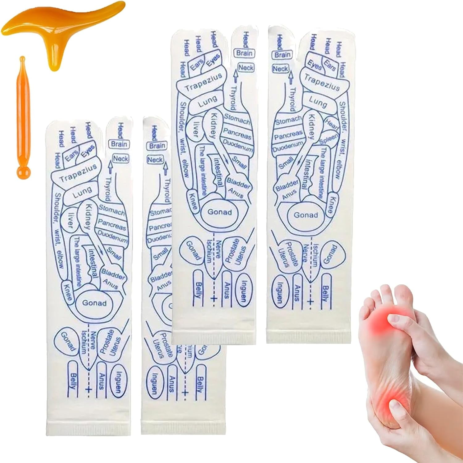 Reflexology Socks, Acupressure Pressure Point Foot Massage with ...