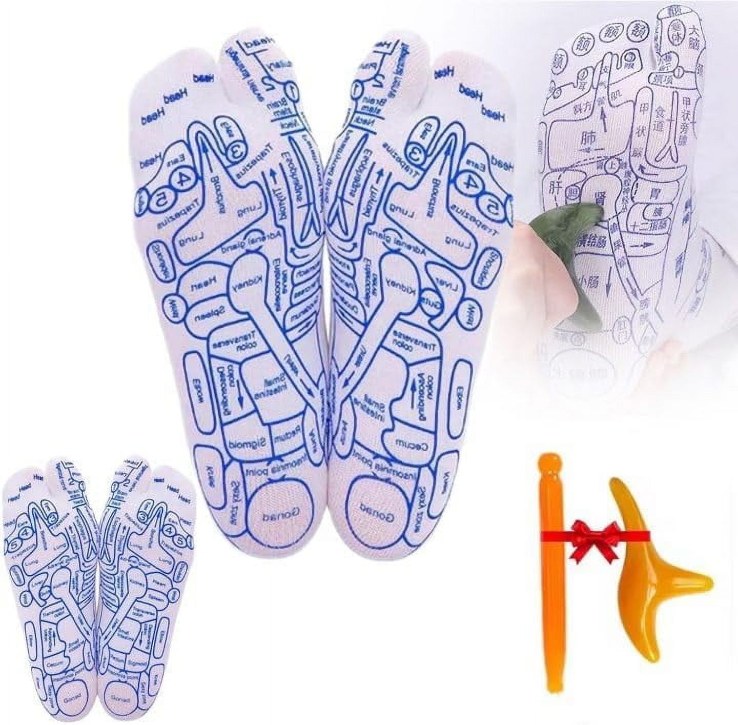 Reflexology Socks Foot Massage Socks Set, 2024 Upgrade Reflexology ...
