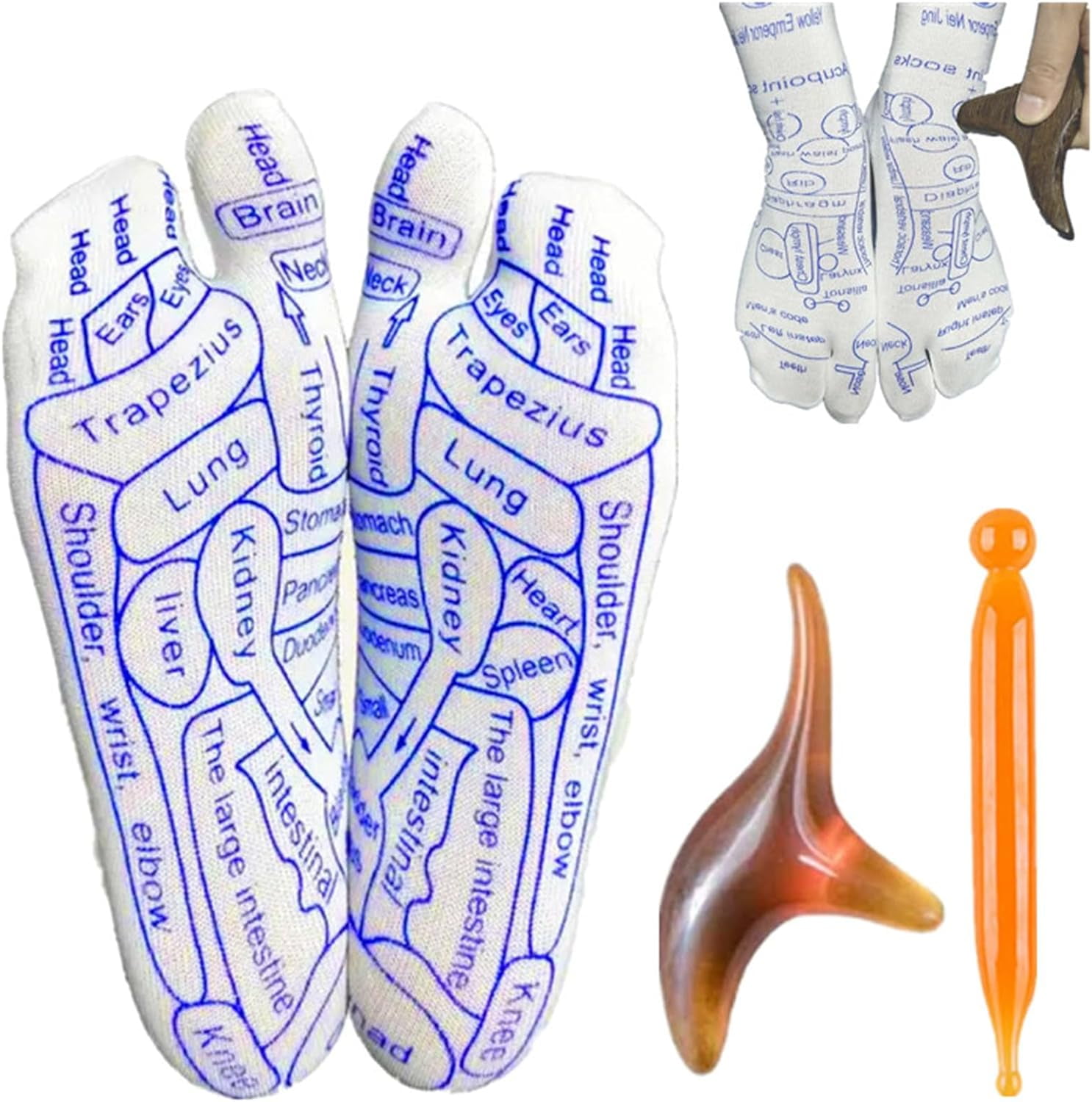 Reflexology Socks,Reflexology Socks with Massage Tool,Foot Reflexology ...