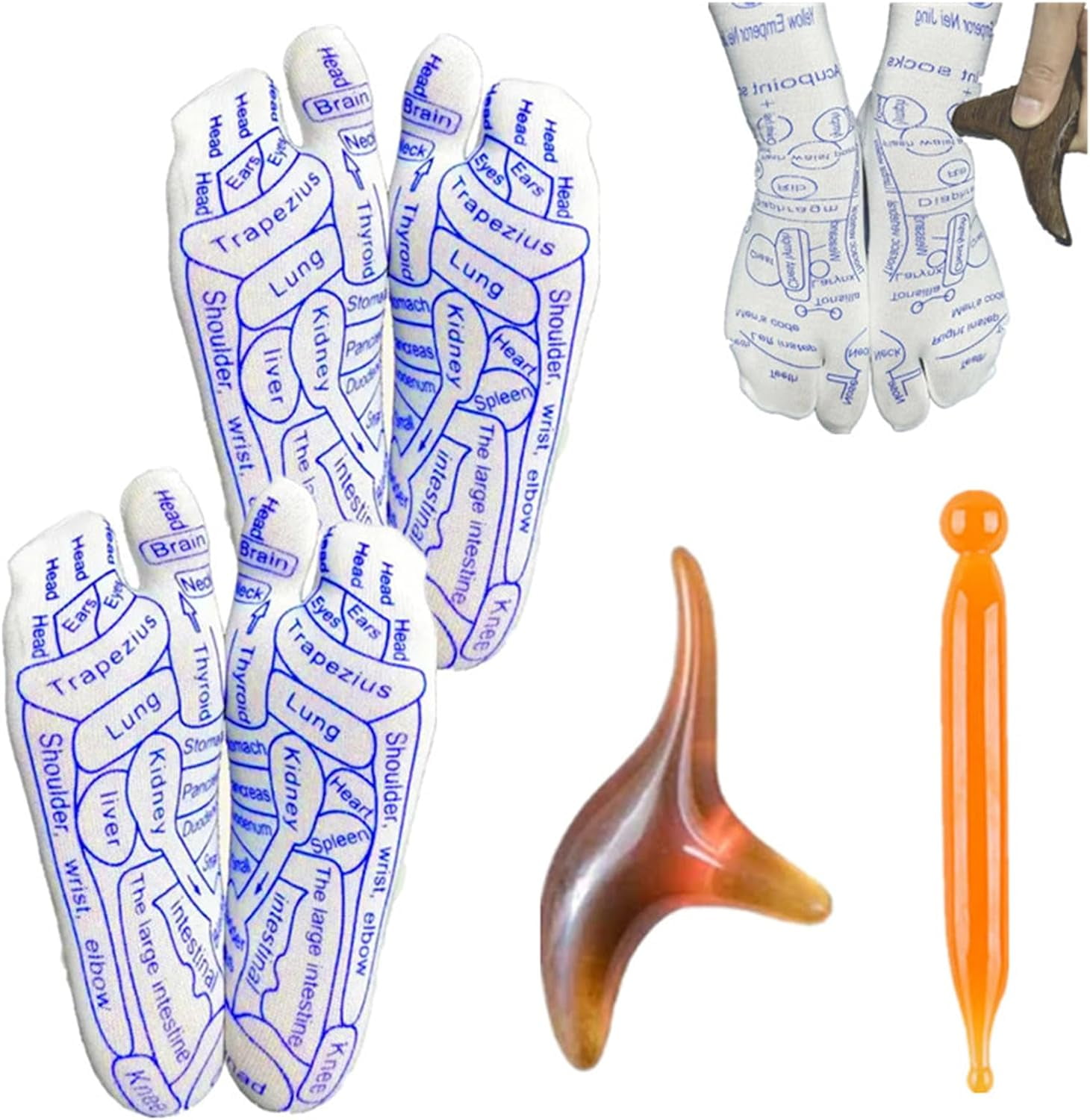 Reflexology Socks,Reflexology Socks with Massage Tool,Foot Reflexology ...