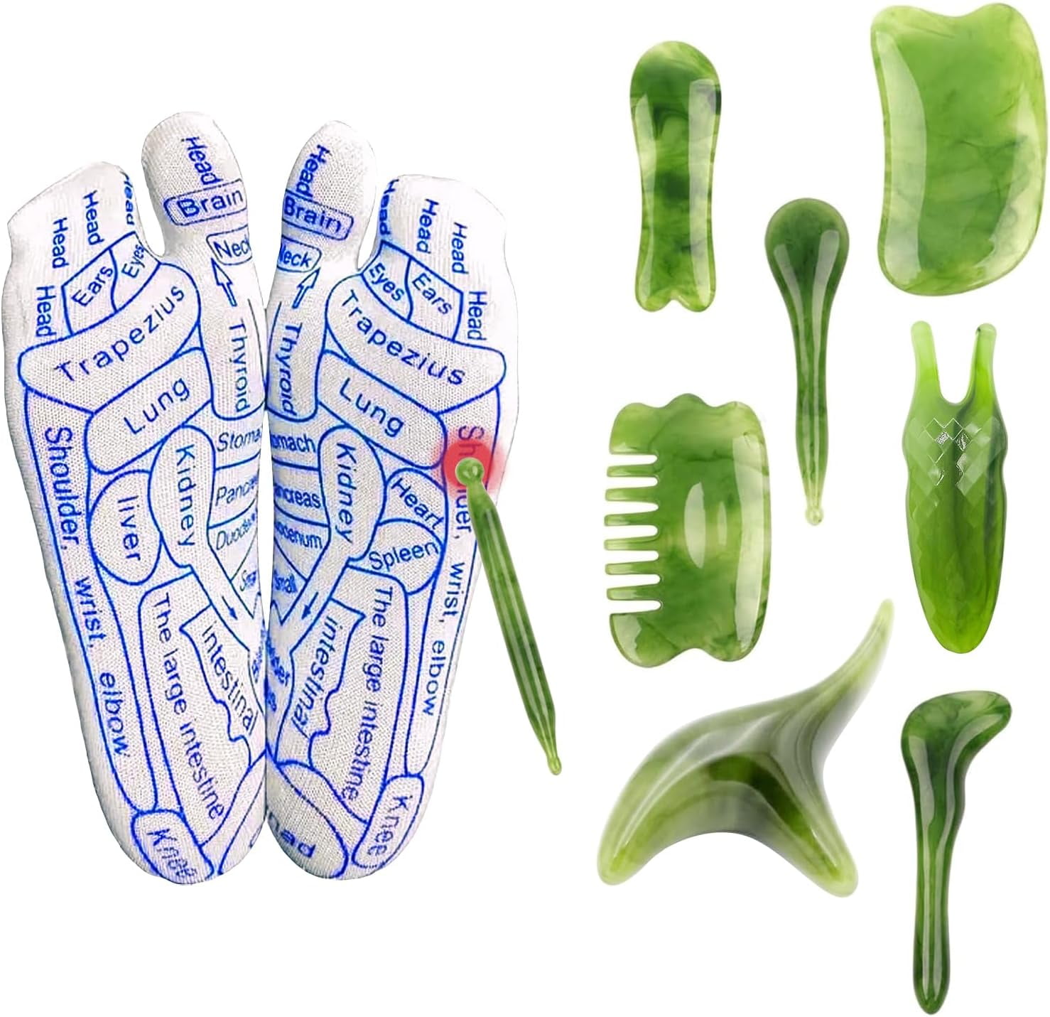 Reflexology Socks with Tools Women, Chiro Socks with Massage Tool for ...