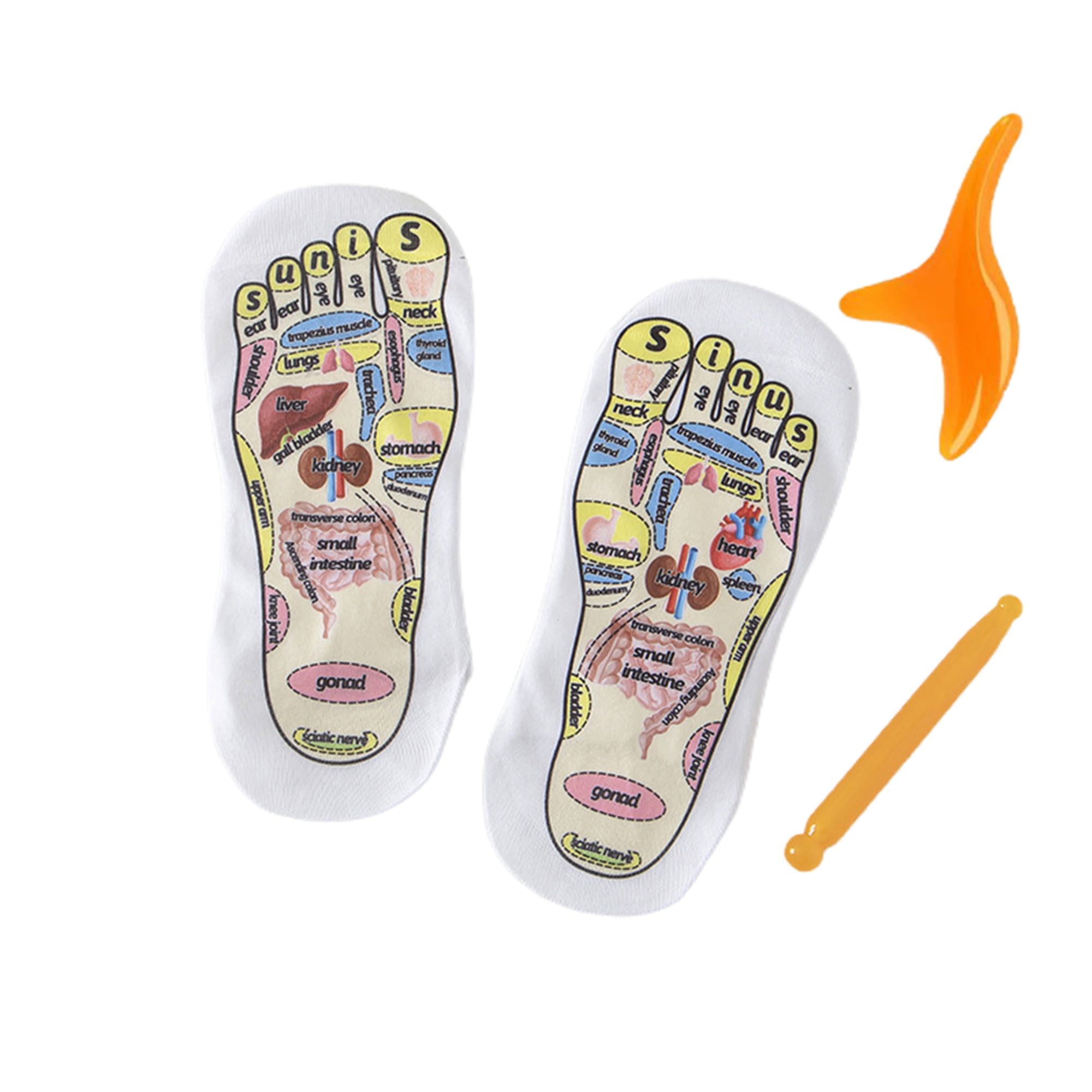 Reflexology Socks with Massage Tool, Reflexology Socks Set, Acupressure ...