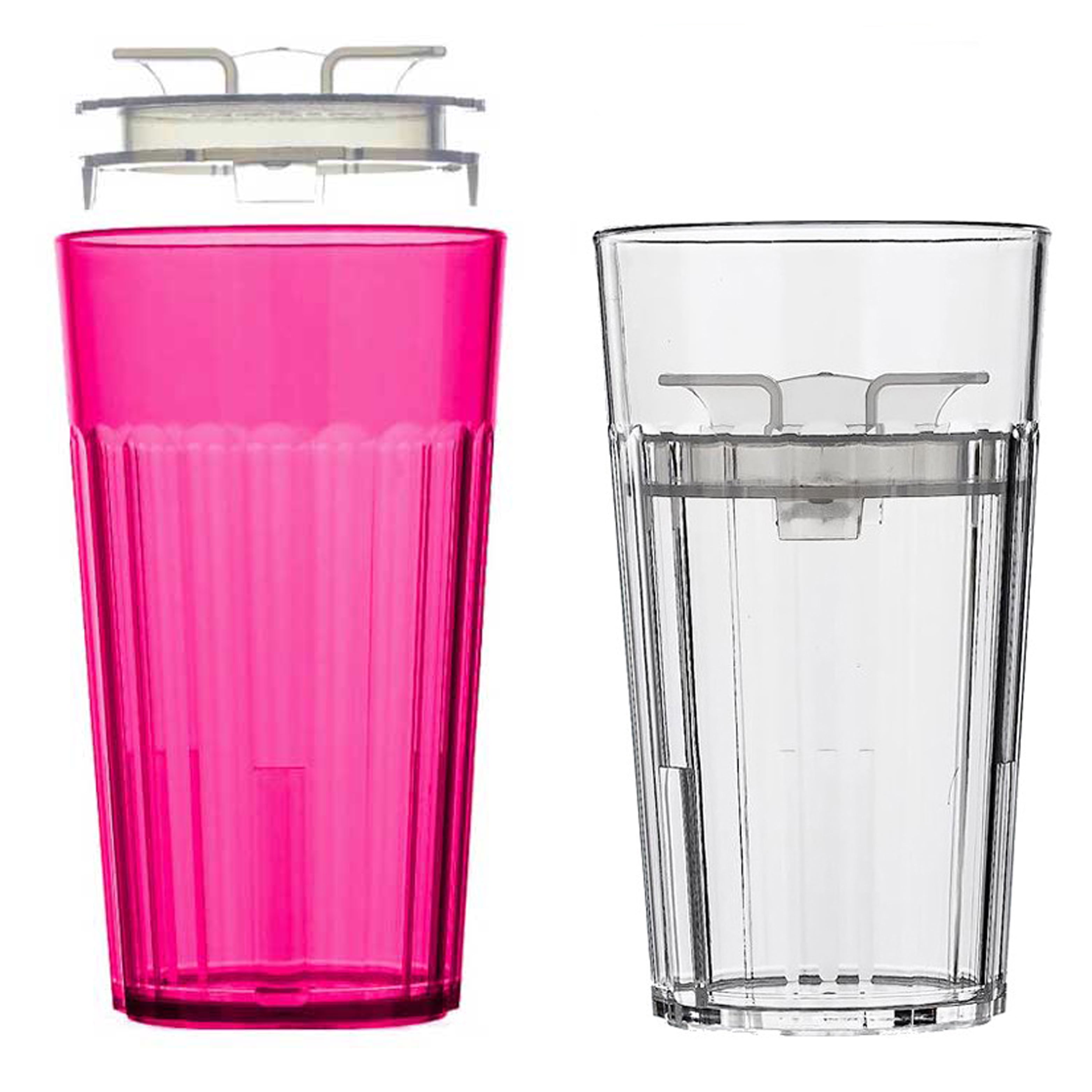 Reflo Smart Cup (Red & Clear 2-Pack) Open Training Cup, Toddler Cup, No ...