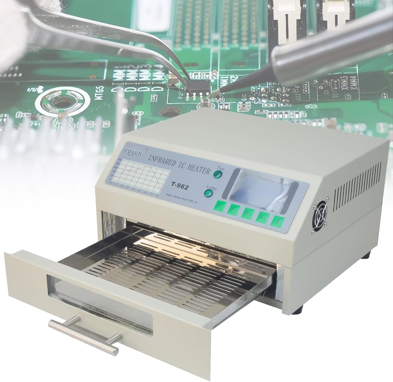 Reflow Soldering Oven, 800W/1500W/2500W Reflow Soldering Station ...