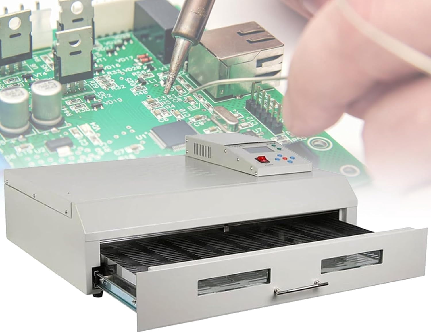 Reflow Soldering Station 800W/1500W/2500W, Automatic Infrared Reflow ...